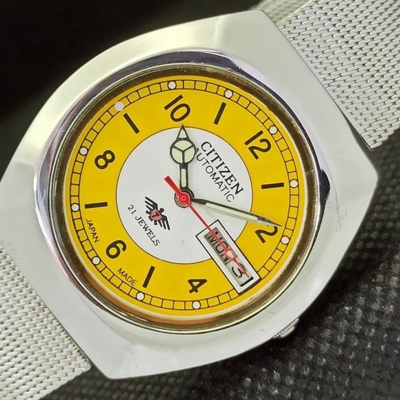 Citizen | Accessories | Vintage 972 Citizen Automatic Mens Silver Watch ...